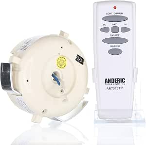 Anderic UC7051R Replacement kit for Hunter/Hampton Bay Ceiling Fan ...