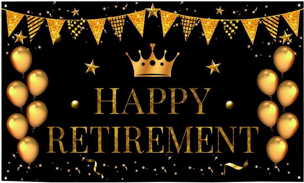 Happy Retirement Banner Retirement Party Banner Retirement