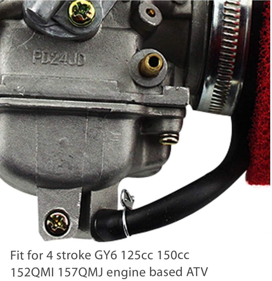 GOOFIT PD24J Carburetor with Air Filter for GY6 125cc 150cc 152QMI ...
