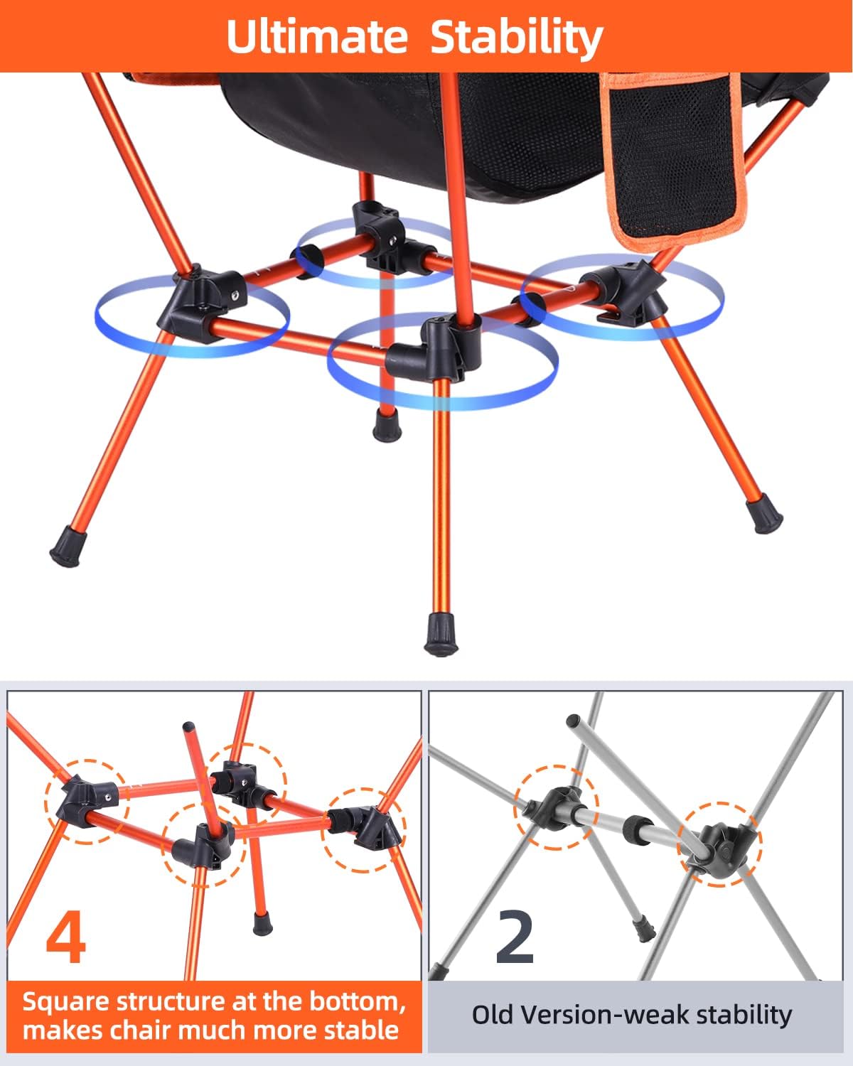 Mua Sportneer Backpacking Chair, Lightweight Portable Camping Chair for ...