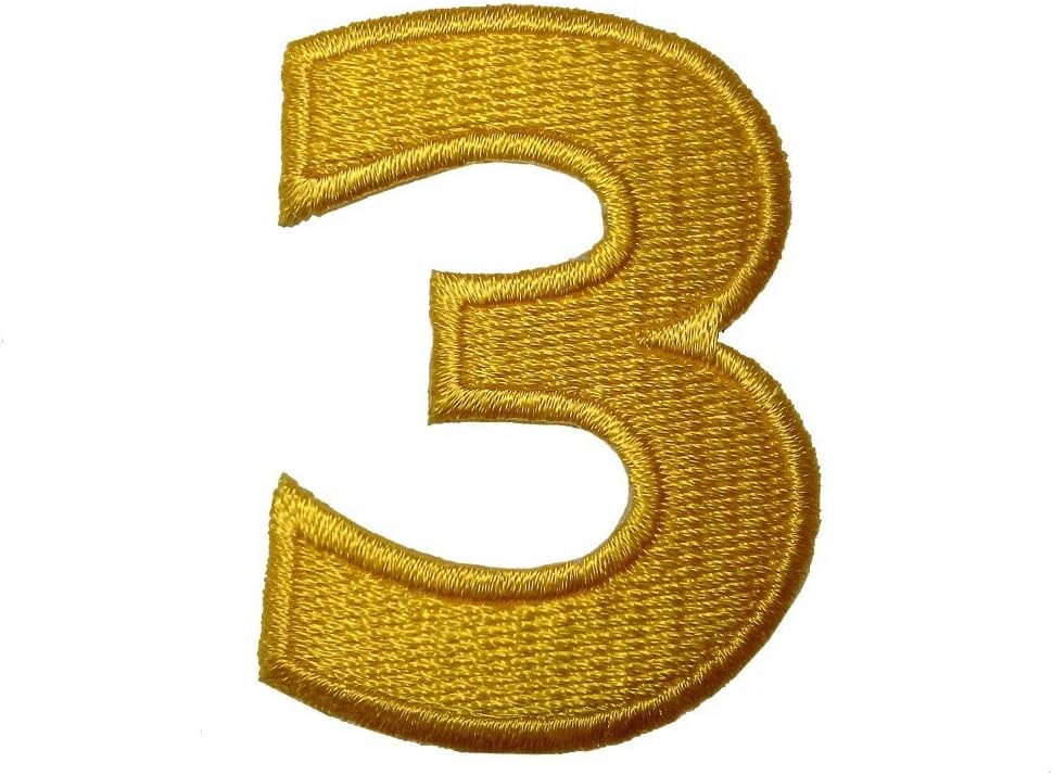 Amazon.de: Aufnäher/Aufbügler - Zahl/Ziffer gelb - Alle Zahlen einzeln ...