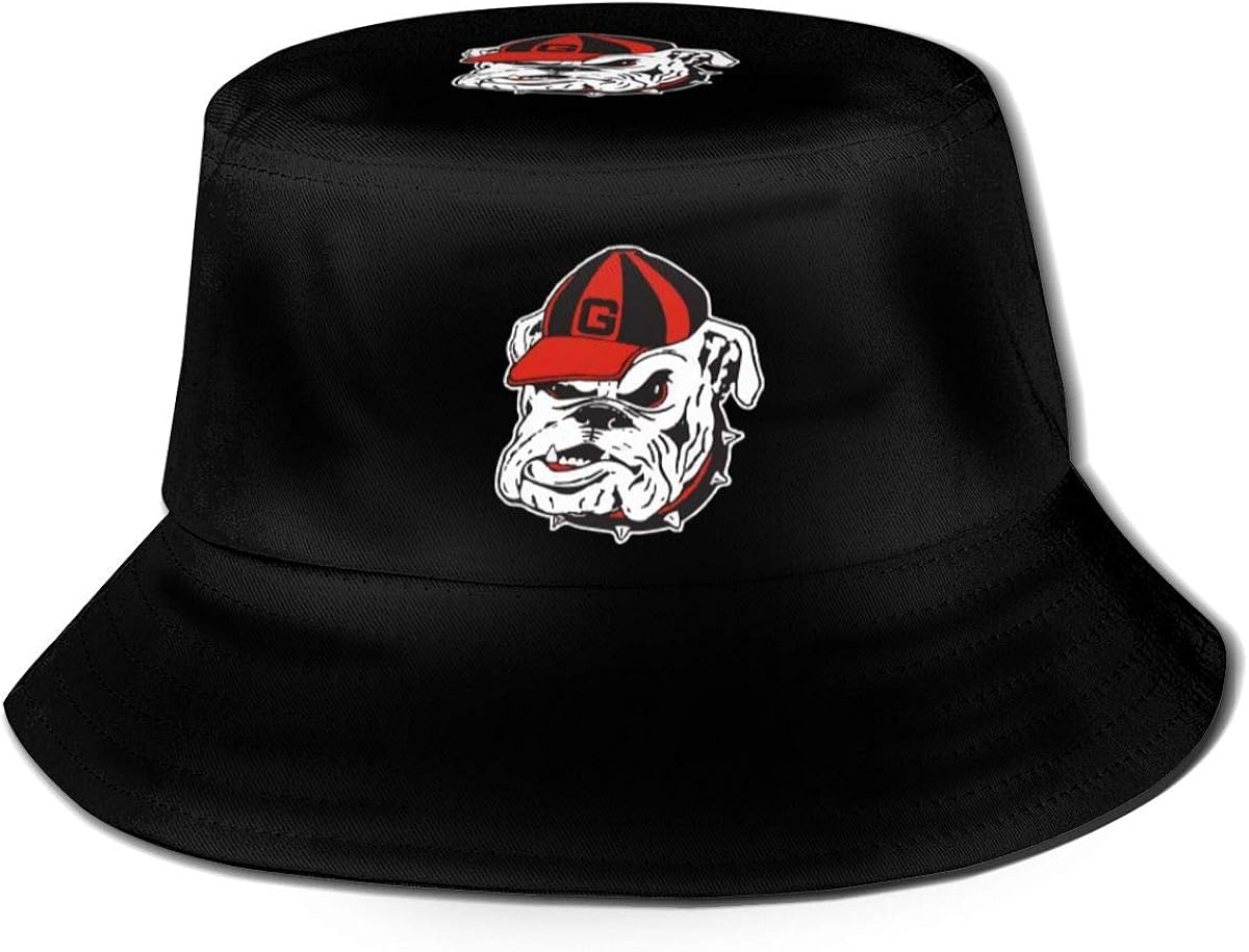Georgia Bulldog Unisex Packable Bucket Hat Summer Outdoor Cap for ...