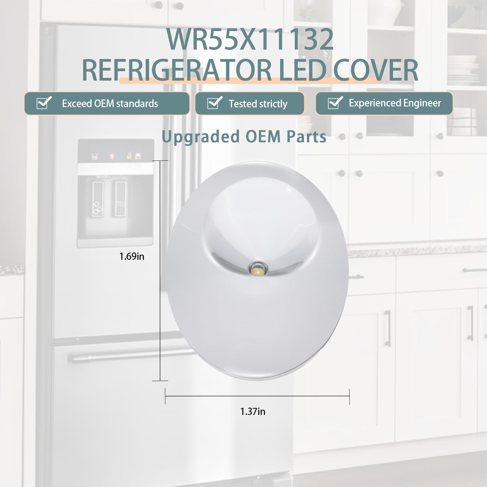 2025 Upgrade WR55X11132 WR55X25754 Refrigerator Led Light And Cover ...