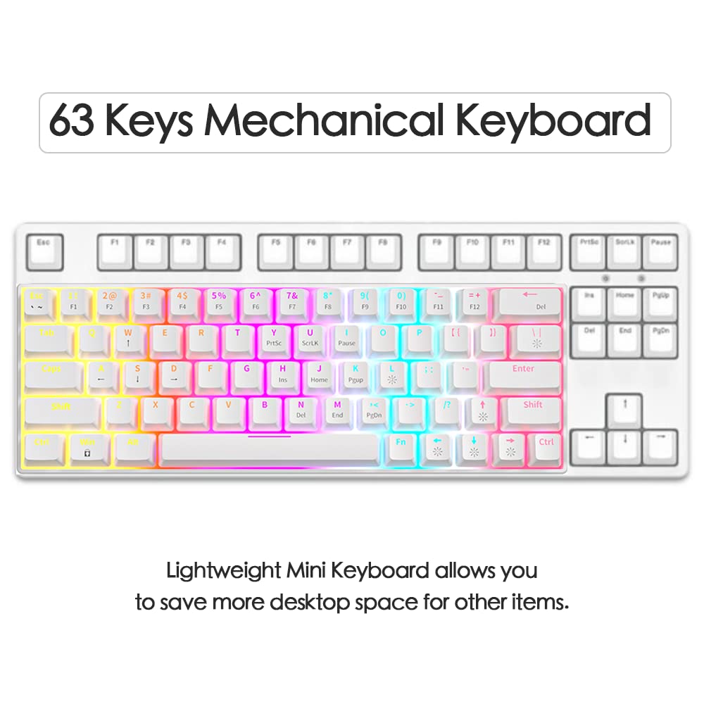 Mua Mechanical Keyboard Wired 60% swappable Gaming Keyboard with ...