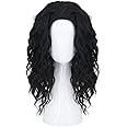 Amazon.com: shecool Wigs for Mens Black Curly Wig for maui Costume Men ...