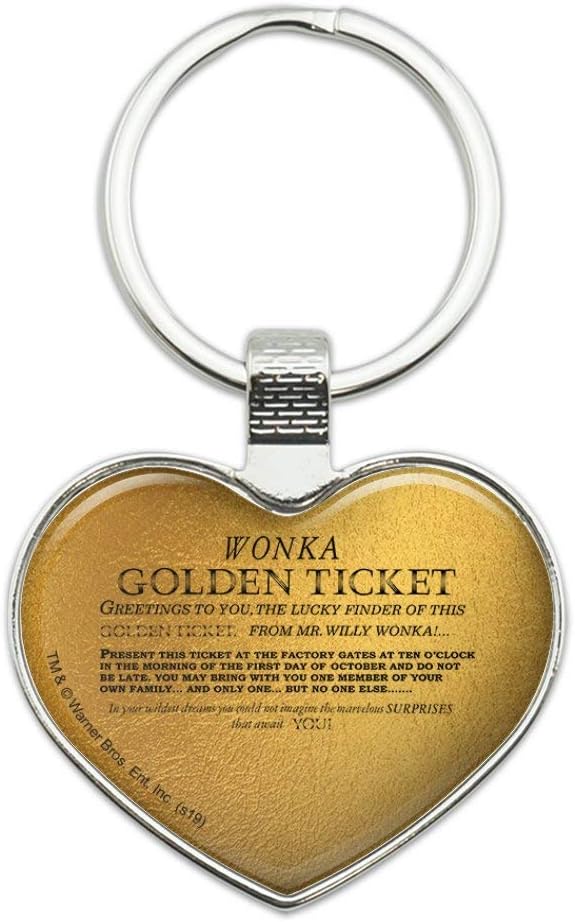 Amazon.com: Willy Wonka and The Chocolate Factory Golden Ticket ...