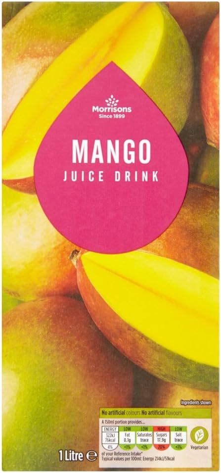 Morrisons Mango Juice Drink, 1 Litre: Amazon.co.uk: Grocery