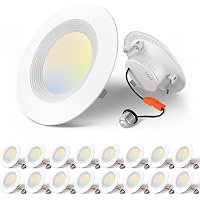 Amico 20 Pack 4 inch LED Can Lights, Retrofit Recessed Lighting, Baffle ...