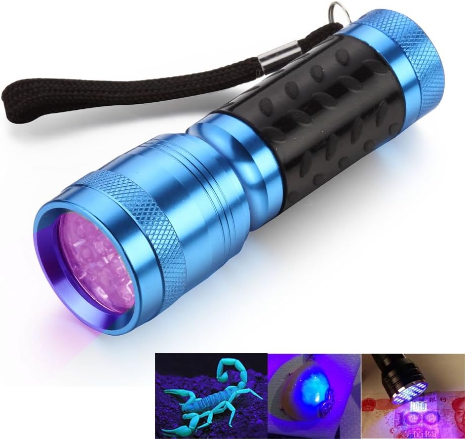 Generic Led UV Flashlight Torch 14leds Mini Portable Ultraviolet Lamp ...