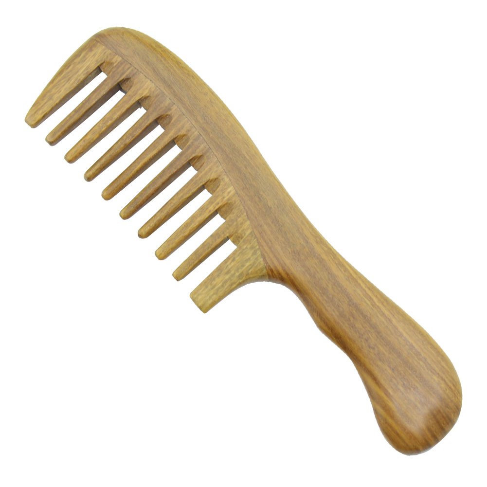 Kamm Breite Haarkamm Holz Grünes Sandelholz Kamm,Gedkoa natürlicher ...