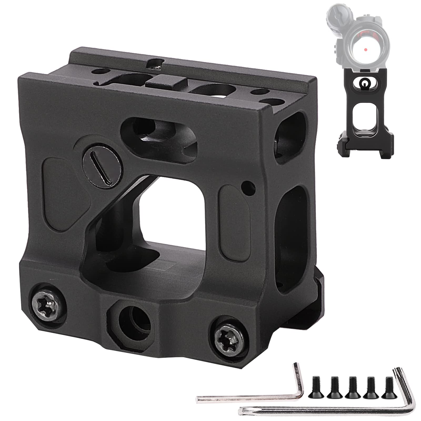 Phoking Red Dot Riser Mount Picatinny Riser Mounts for T1 T2 H1 H2 Optic Sight Accepts All ...