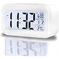 Amazon.com: Ovnshery Night Light Digital Alarm Clock Battery Operated ...