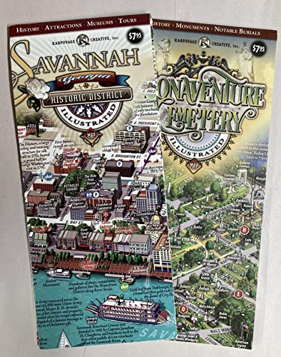 Savannah Visitor's Map Pack - Savannah Historic District & Bonaventure ...