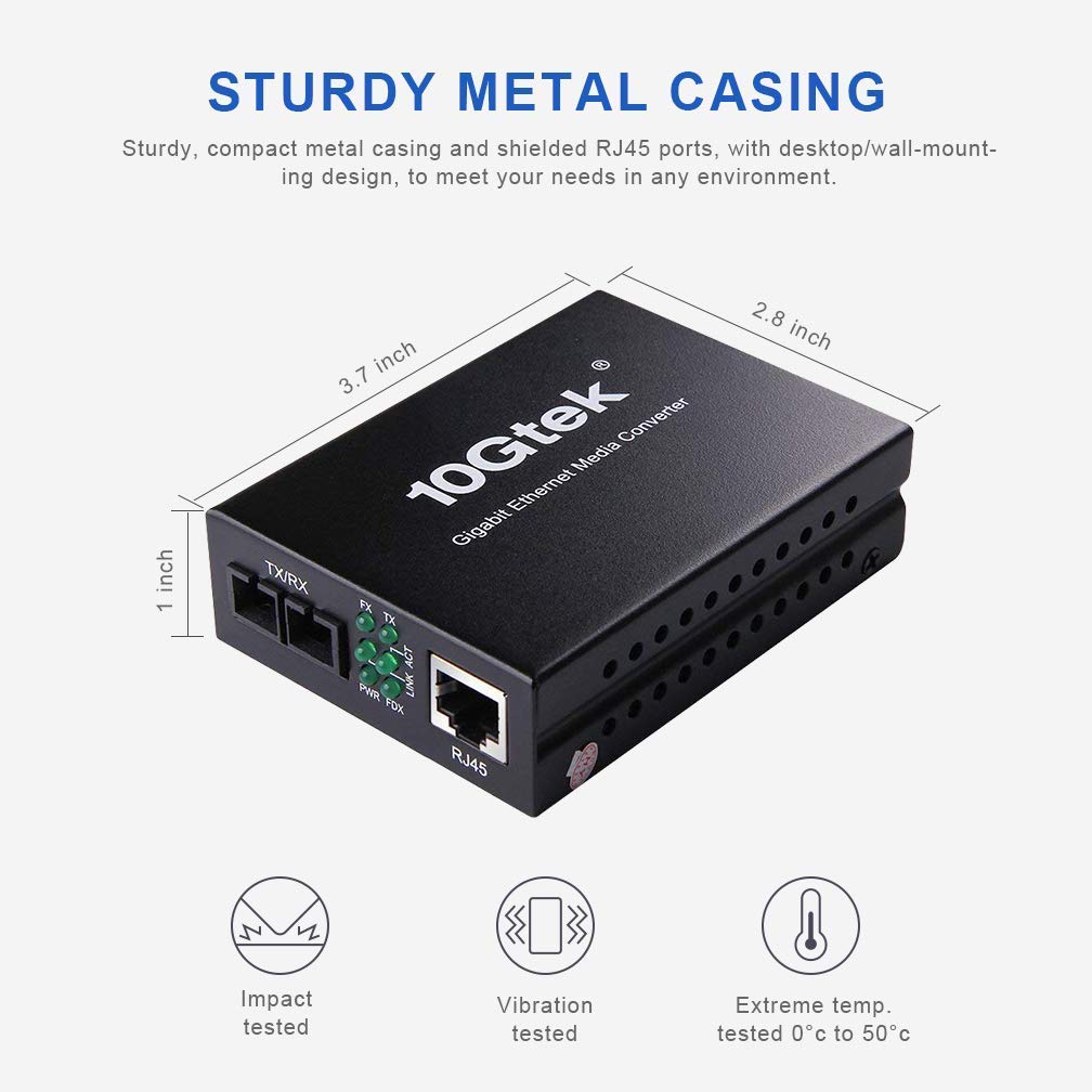 1000base Lx To 10 100 1000base Tx 10gtek Gigabit Ethernet Media