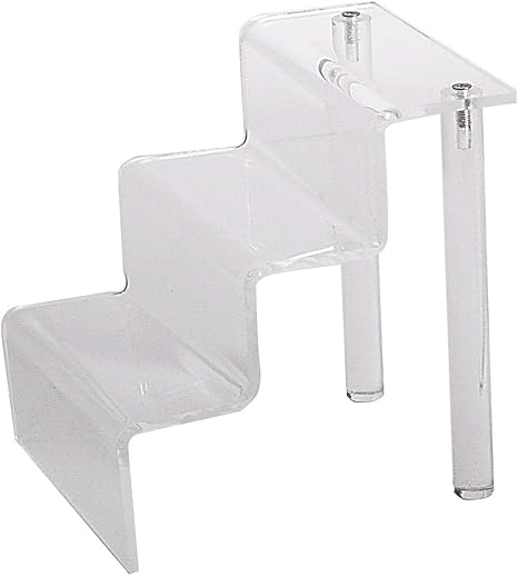 Amazon.com: Acrylic Stair Step Display (ST7: 6-1/4 H x 6 W x 6-1/2D ...