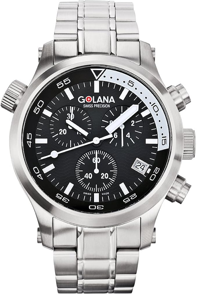 Golana Aqua Pro Swiss Made Mens Divers Chronograph with Internal ...