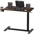 Amazon.com: FLEXISPOT Medical Adjustable Overbed Bedside Table with Wheels Pneumatic Mobile ...