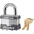 Master Lock Laminated Steel Padlock, 1KA 2396 Keyed Alike: Amazon.com ...