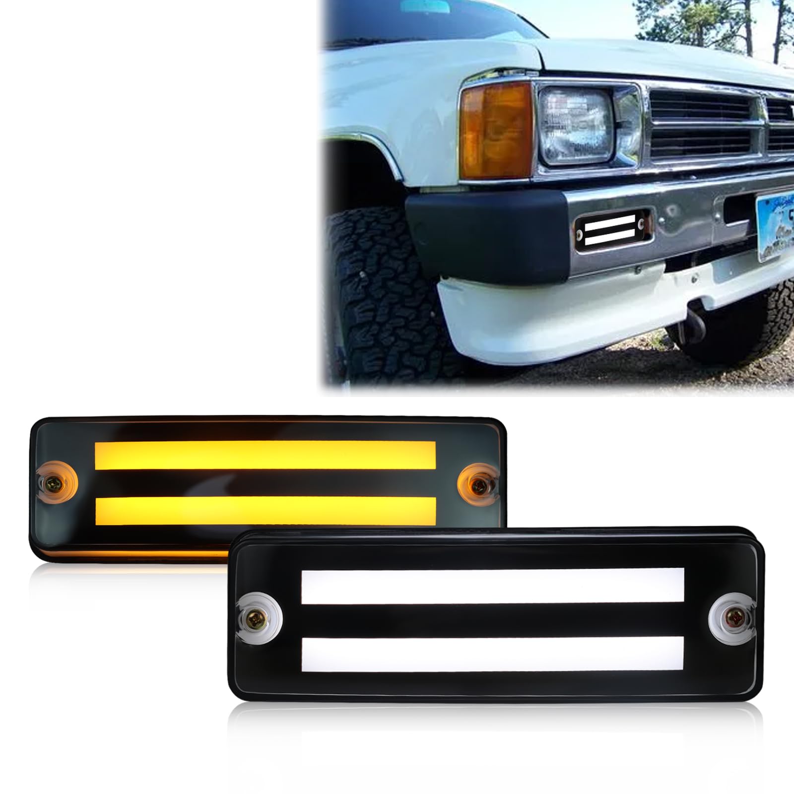 GEEGEETOP Upgarde full LED Replacement Set Driver and Passenger Park ...