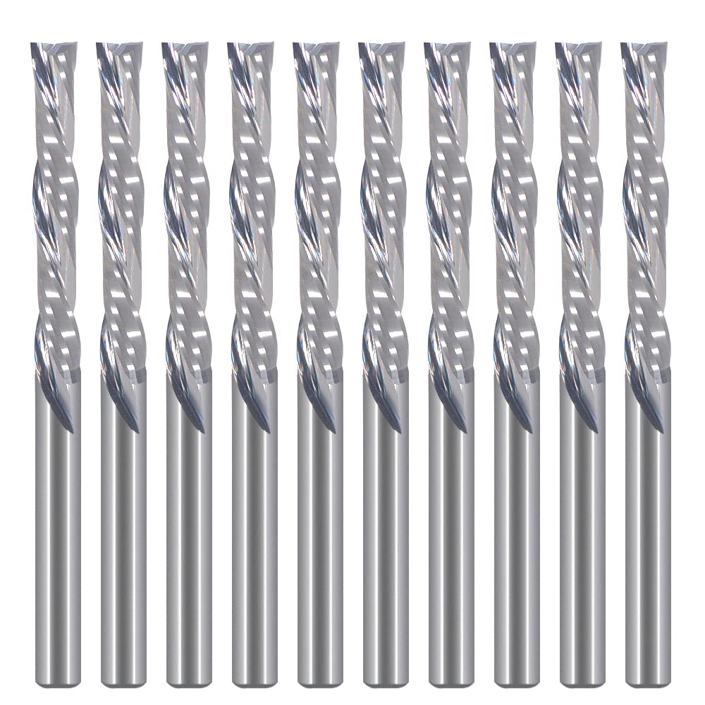 Downcut Spiral Router Bits 1/8 inch Shank, 1/8 inch Cutting Diameter ?7 ...