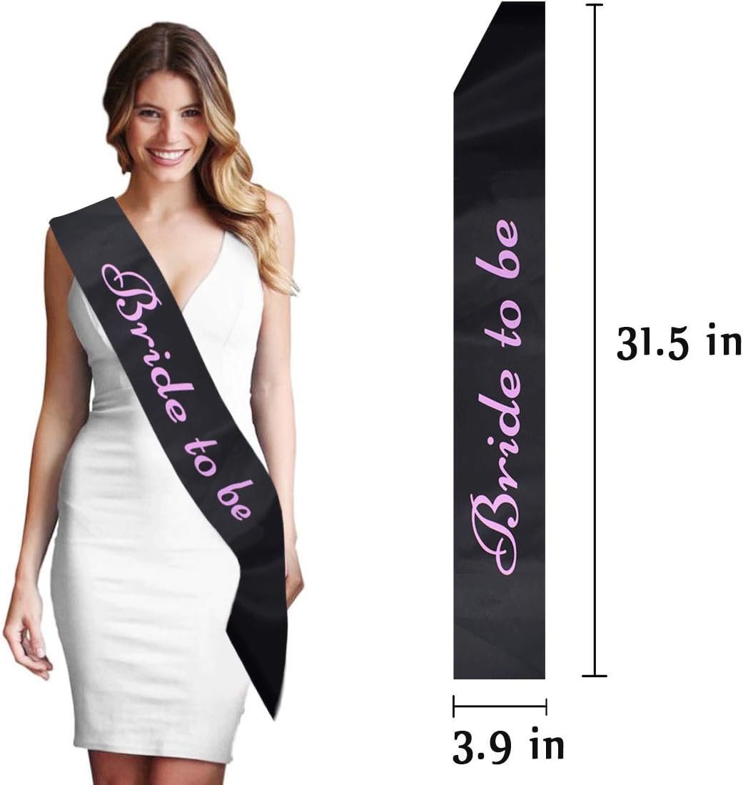 15 Pack Hen Night Sashes Set, Pink Bride To Be Sash + Hen Party Sashes ...
