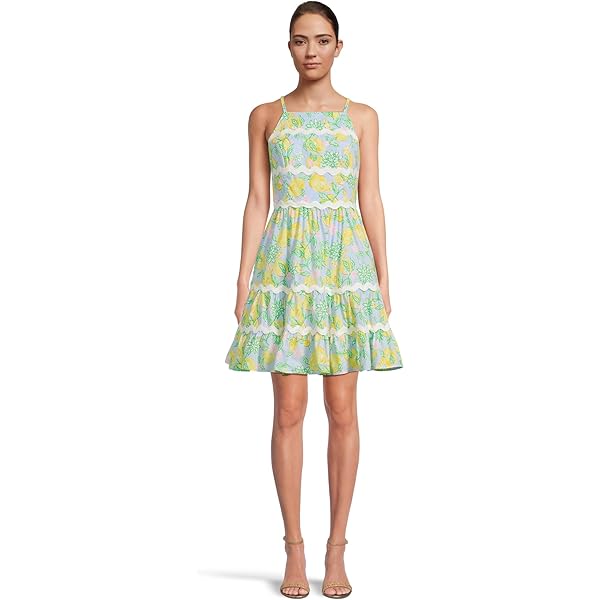 Lilly Pulitzer Women's Renelle Dress, Resort White Daffodil Hill