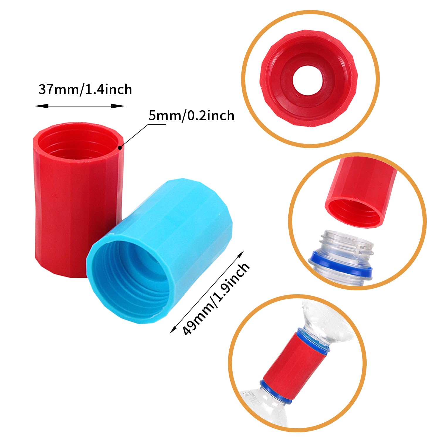Mua Tornado in A Bottle, 10Pcs Tornado Bottle Tube Connector Plastic ...