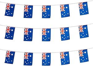 Amazon.com: Australia Flags Australian Small String Mini Flag Pennant ...