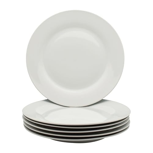 Royal Genware Classic Plates 23cm - Pack of 6 | 9inch Dinner Plates ...