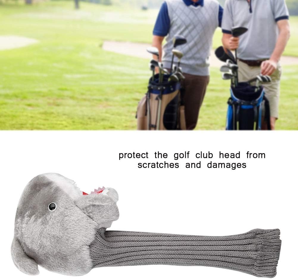 MAGT Golf Headcover, Shark Shape Knit Golf Putter Head Covers Plush ...