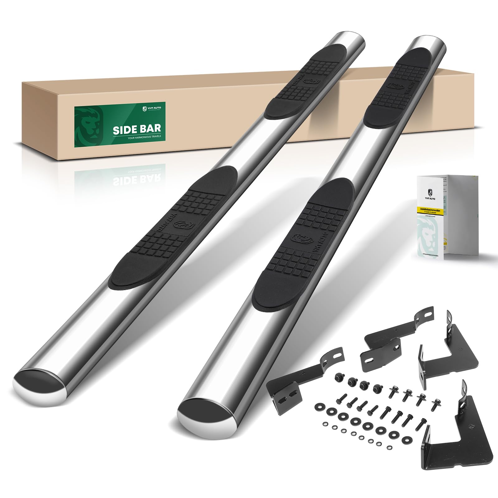 YHTAUTO 4 Inch Running Boards Side Steps Fit Toyota Tacoma 2005-2023 ...