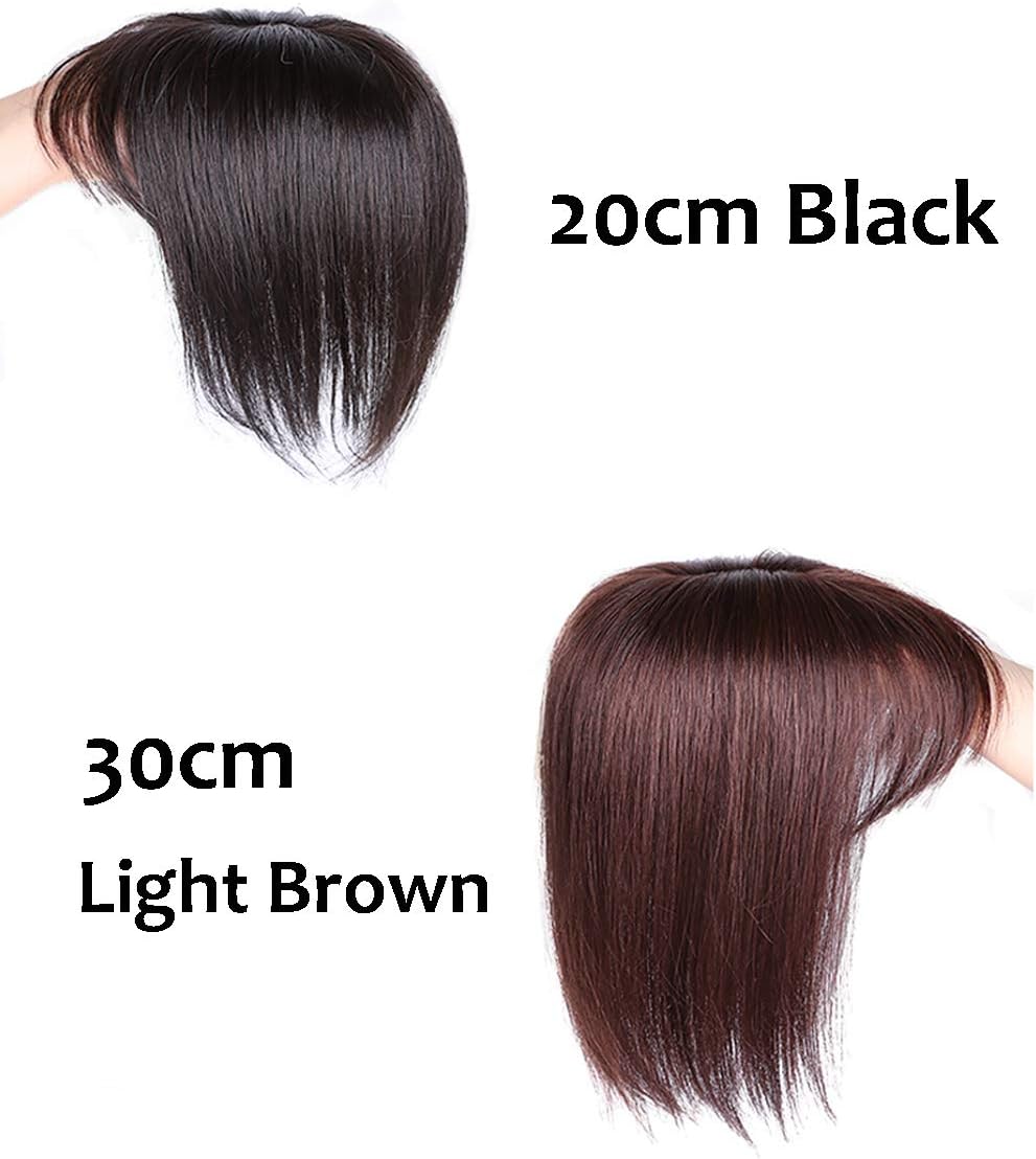 Middle Part Silk Part Base Human Hair Topper 7x10cm Crown Straight Clip ...