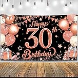 Amazon.com: KatchOn, Rose Gold 30 Birthday Backdrop - XtraLarge, 72x44 ...