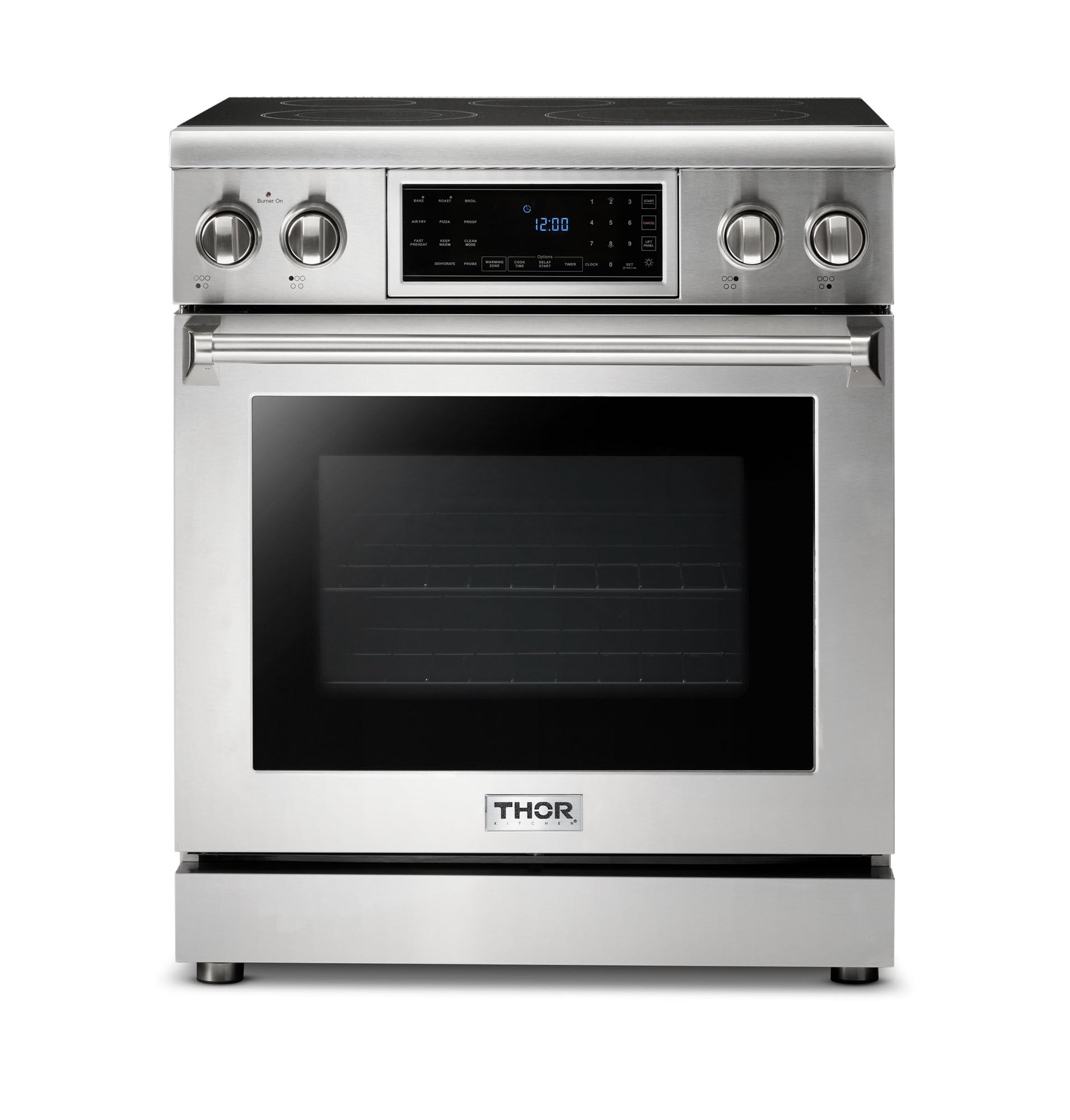 THOR Kitchen 30-Inch Electric Range with Tilt Panel and Self-Cleaning ...