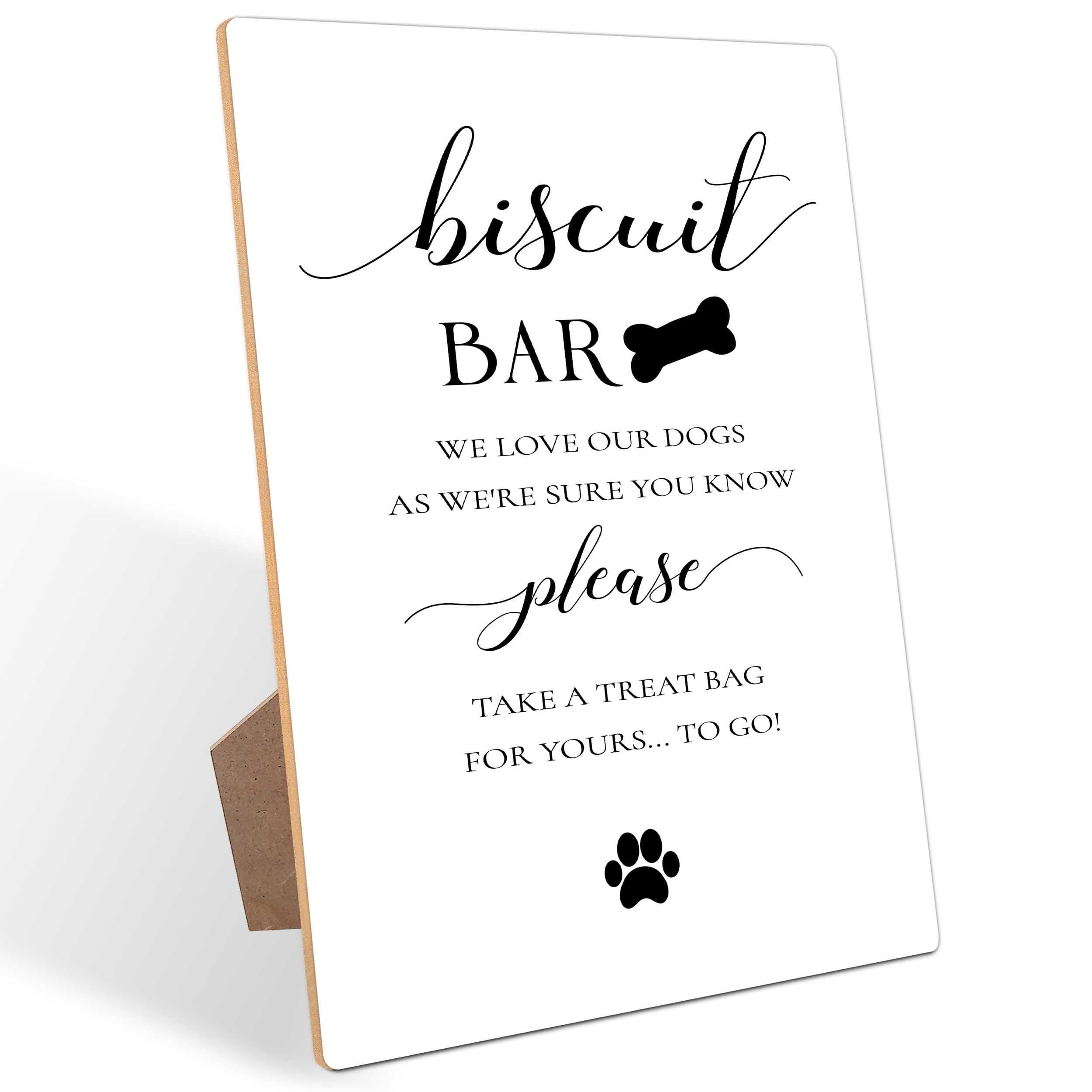 Biscuit Bar Please Take One Sign, Minimalist Style Wedding Favor Sign ...