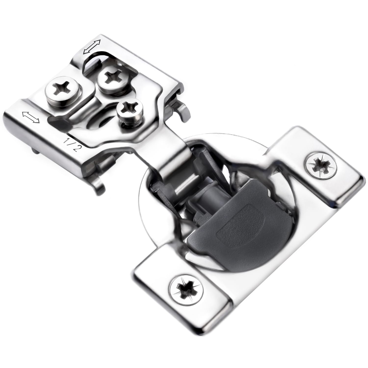 Luokim 40 Pack 1/2 inch Overlay Soft Closing Face Frame Cabinet Hinges for Kitchen Cabinet ...