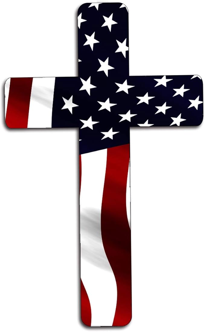 Amazon.com: Rogue River Tactical Red White Blue Cross Decal Sticker ...