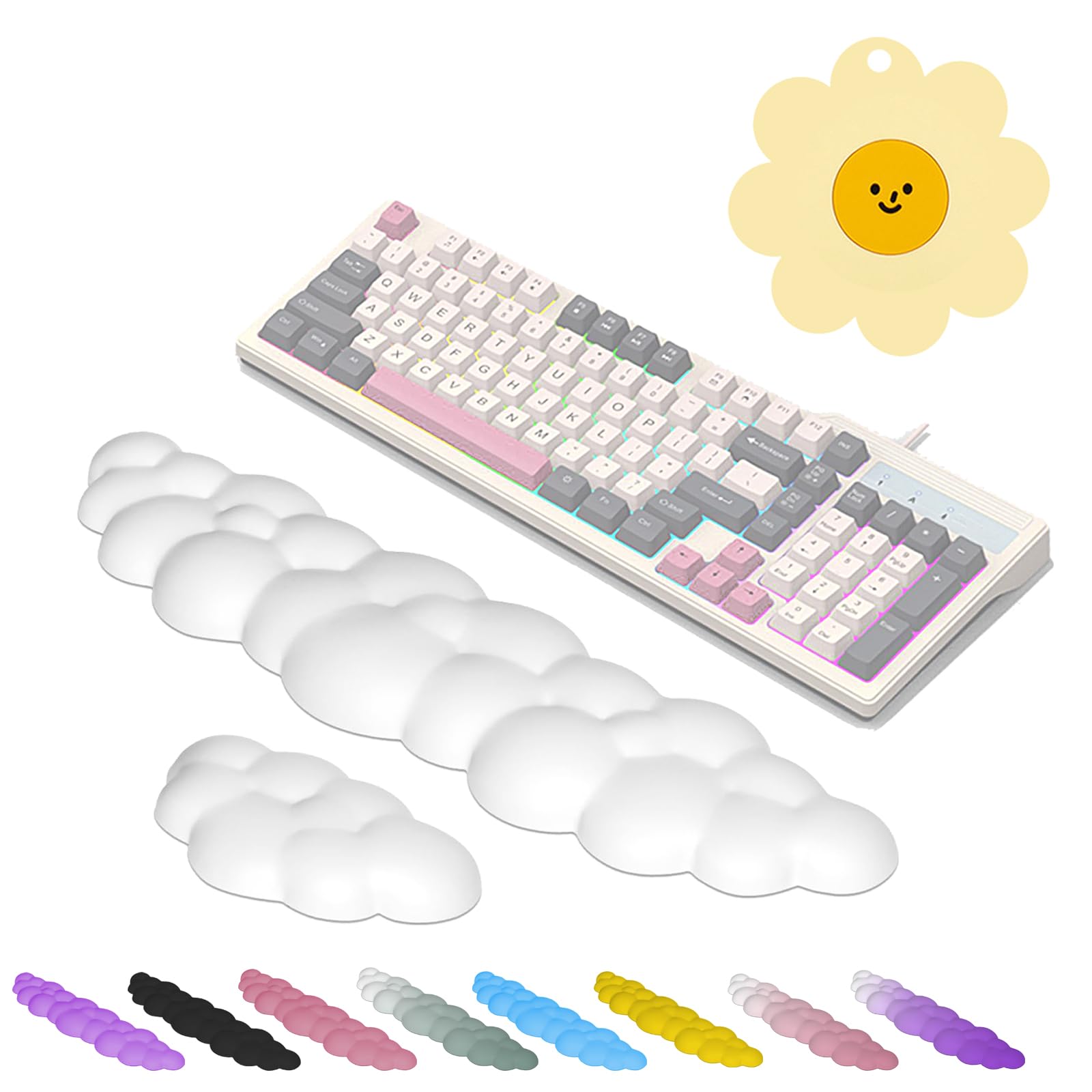 GLMMIR Keyboard Wrist Rest Pad, Ergonomic Design Effective Wrist Pain ...