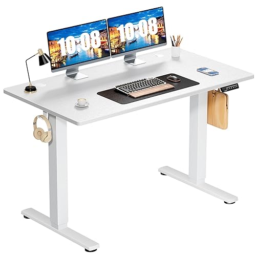 Sweetcrispy Electric Standing Desk Adjustable Height, 55 x 24 inch Sit ...