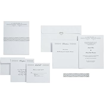 Amazon.com: Wilton Embossed Flower Pocket Invitation Kit: Arts, Crafts ...