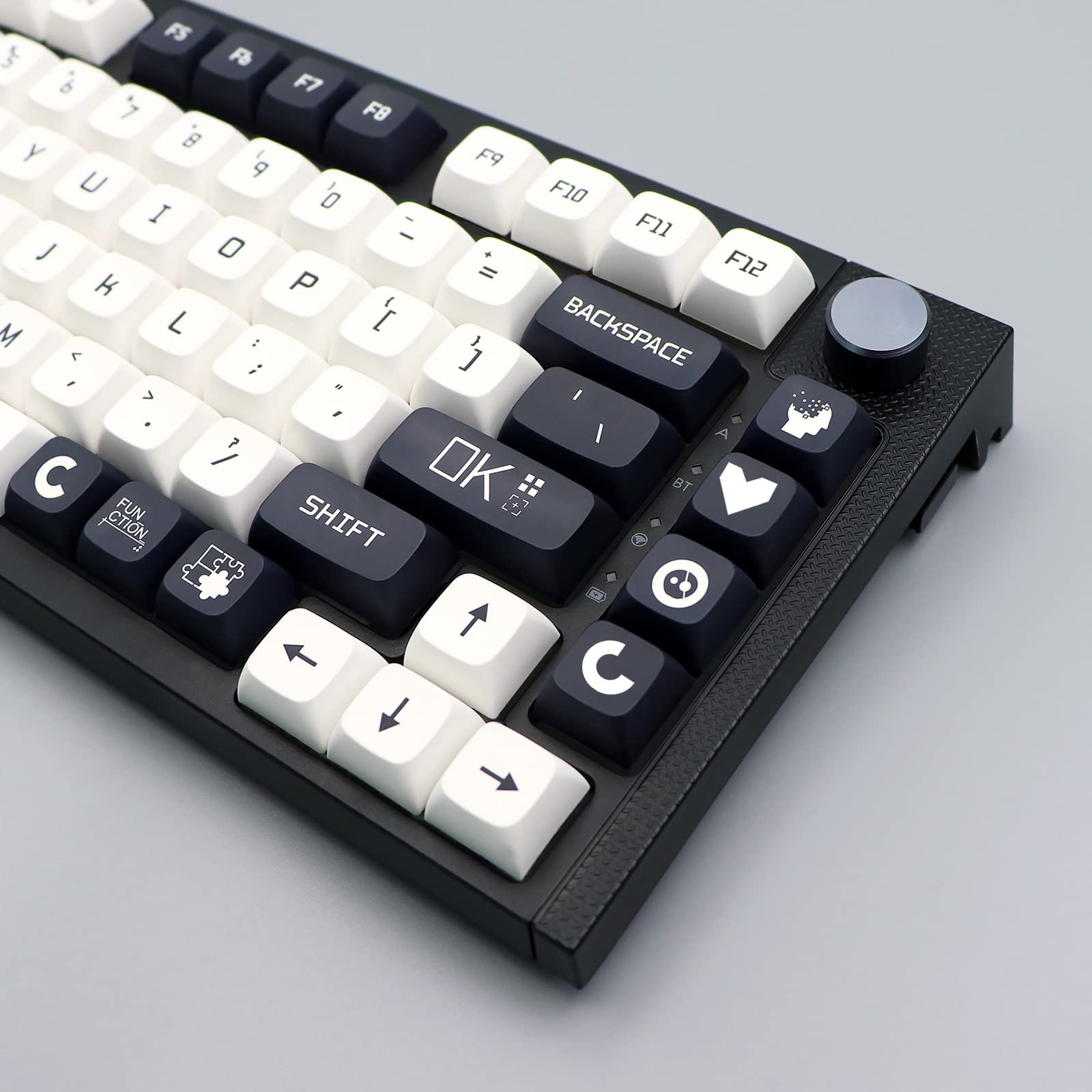 Mua Key Caps XDA Profile Black and White Keycaps 126 Keys Theme Keycaps ...