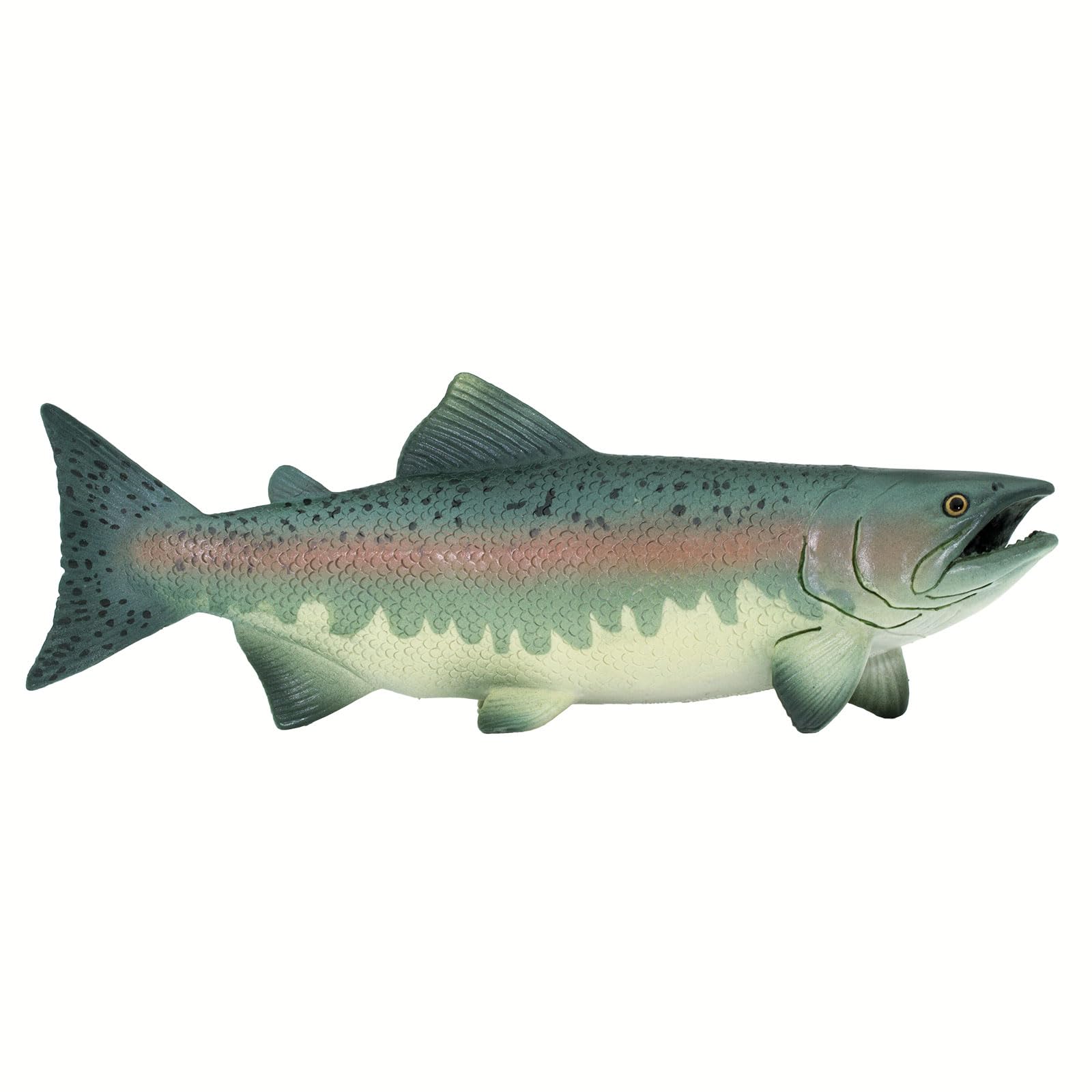 Safari Ltd. Salmon Fish Figurine - Detailed 7" Plastic Model Figure ...