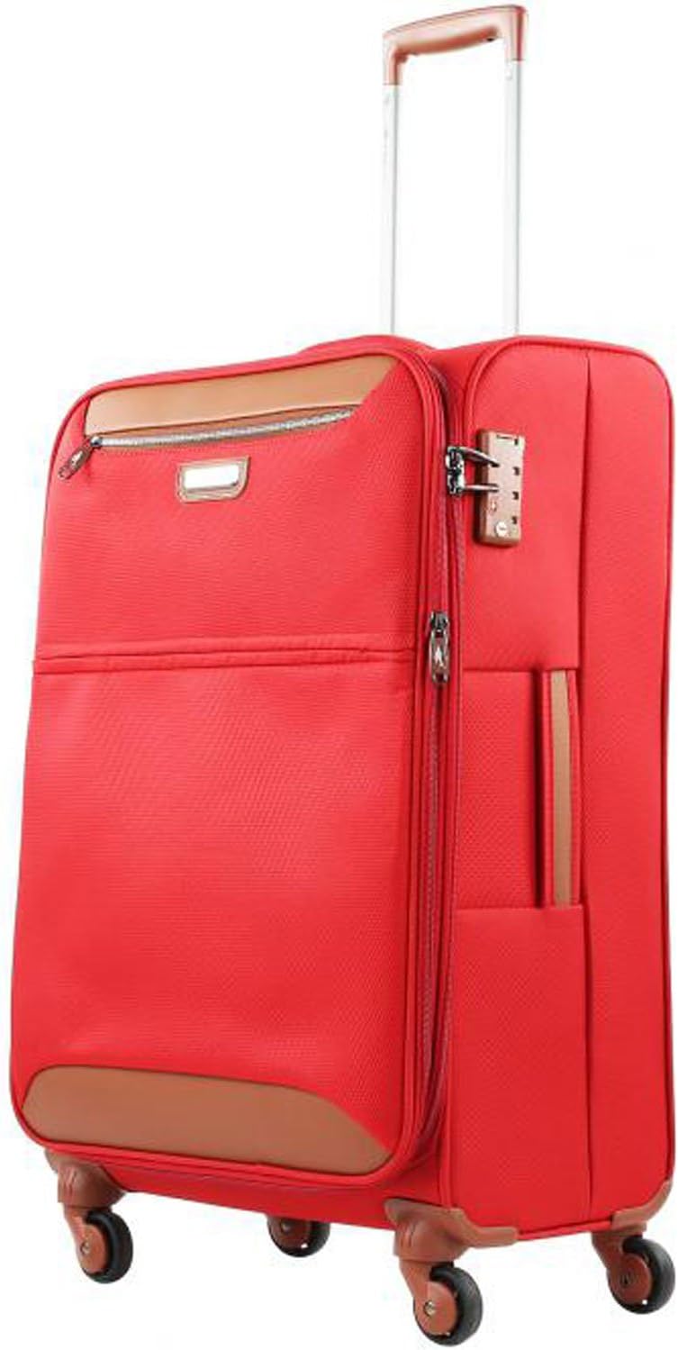 Stoff Koffer Reisekoffer Trolley March 15 Flybird 2,7 kg Rot 67 cm ...