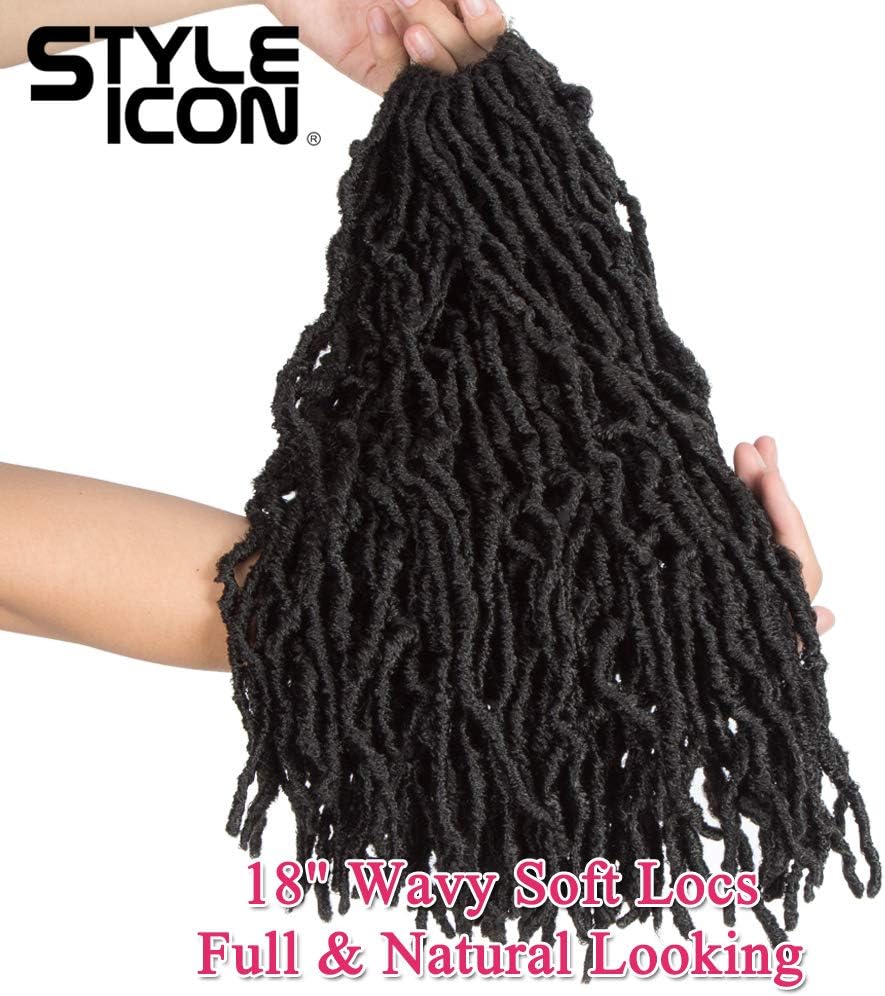 Style Icon Nu Locs Crochet Hair 6 Bundles Faux Locs Crochet Hair 18 ...