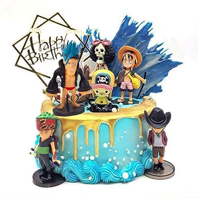 One Piece 6 Piece Mini Figure Cake Topper Set for Australia | Ubuy