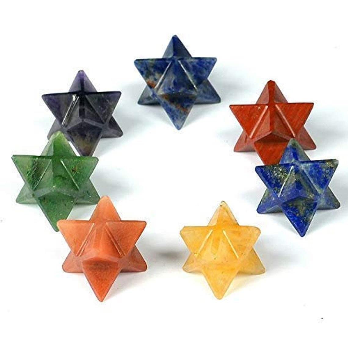 Mua Jet Lot of 7 Chakra Star Merkaba Sacred Geometry Free Booklet ...