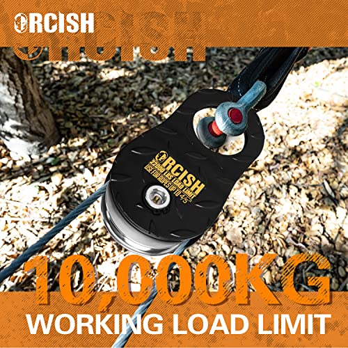 Winch Pulley ORCISH 10 Ton Snatch Block, 22,000 LBS Capacity Block And ...