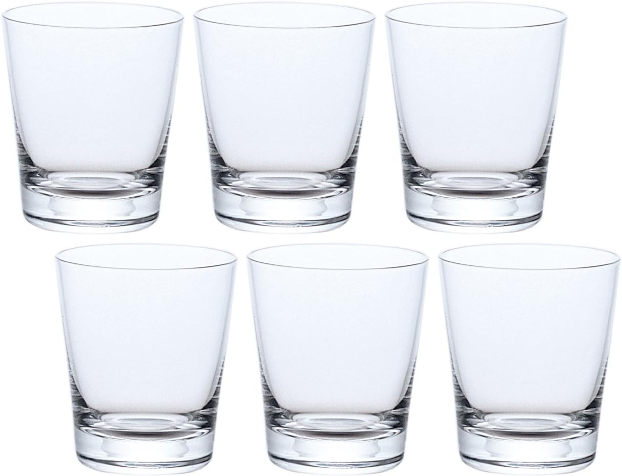 Amazon.co.jp : アデリア ロックグラス 260ml 口部強化 H・AX クーレル 6個セット日本製 日本製 B-6740 : ホーム＆キッチン