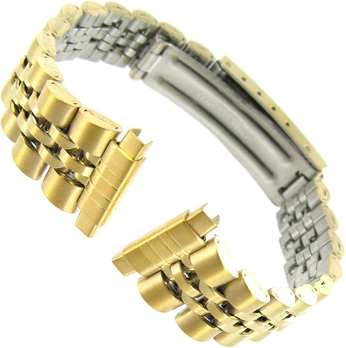 Amazon.com: 10-14mm Speidel Express Gold Tone Buckle Stainless Steel ...