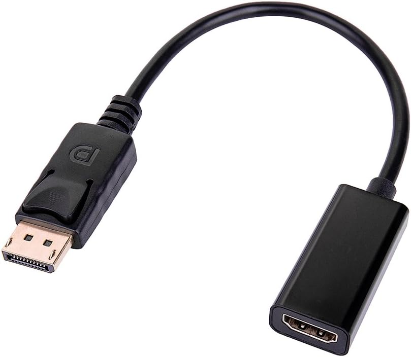 Adaptateur DisplayPort (DP) vers HDMI 4K 30HZ, Plaqué or DisplayPort ...